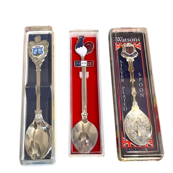 Watson Aubrey | Accents | Set Of 3 Heritage Collectors Souvenir Spoons ...